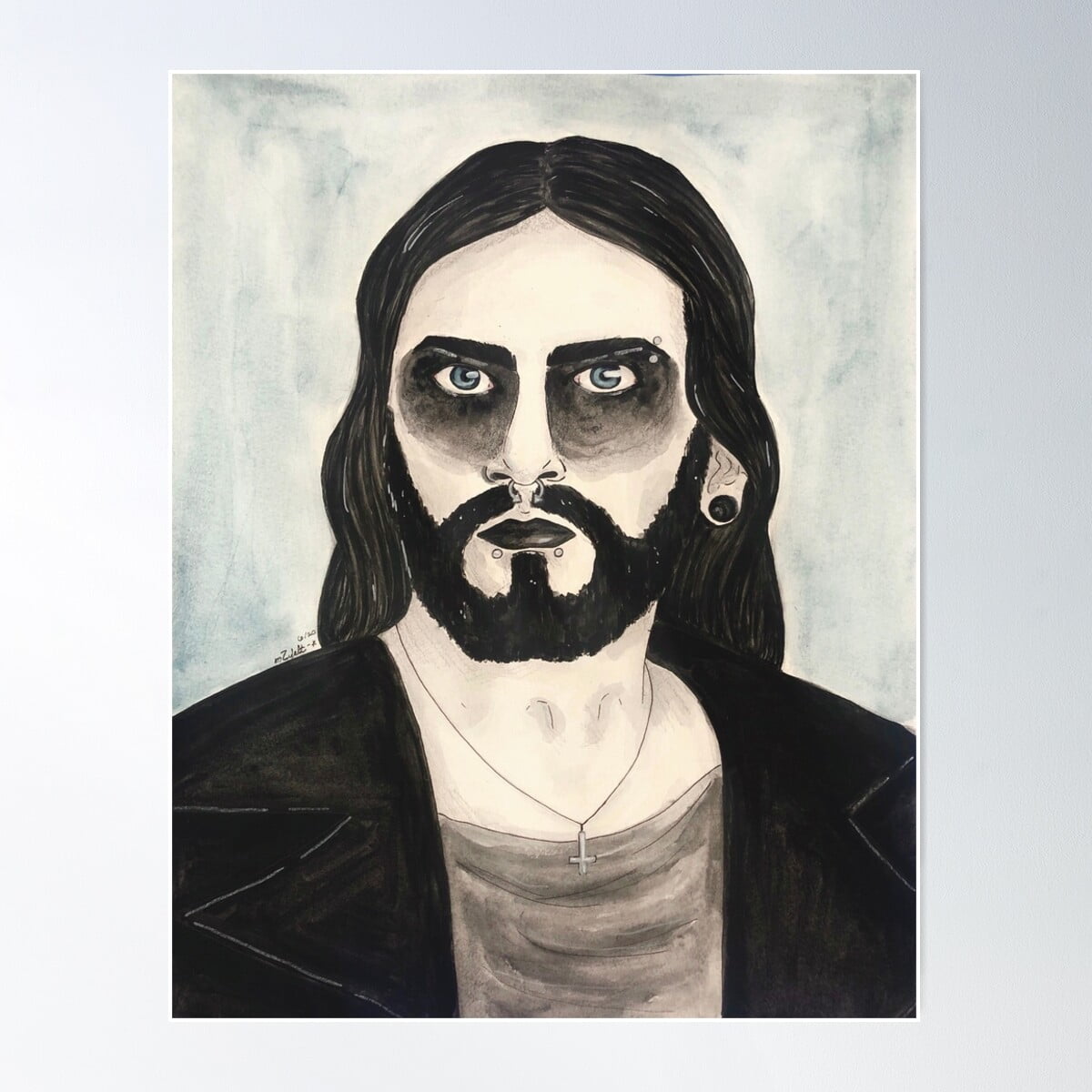 Goth Jesus Poster Wall Art, Modern Wall Decor For Living Room Bedroom ...