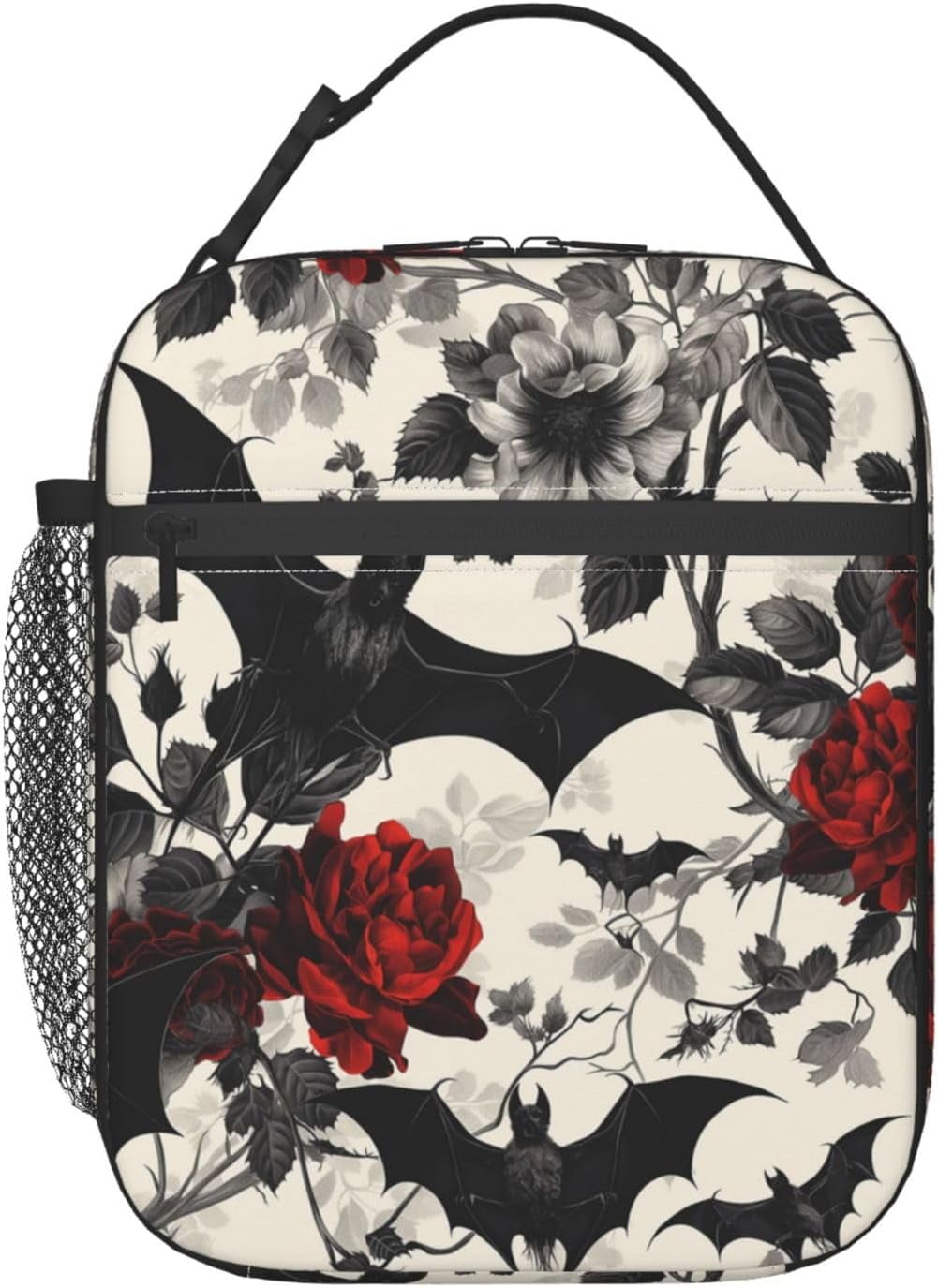 Goth Lunch Box for Adults Women Floral Lunch Box Insulated Cooler ...