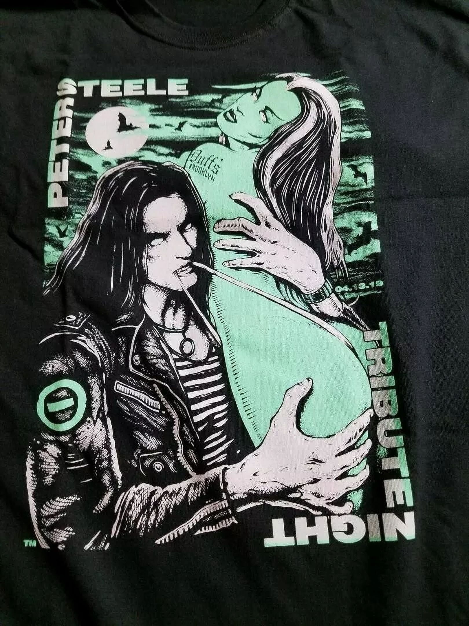 Goth Metal Tribute Fan Shirt, 90s Doom Band Inspired Tee - Walmart.com