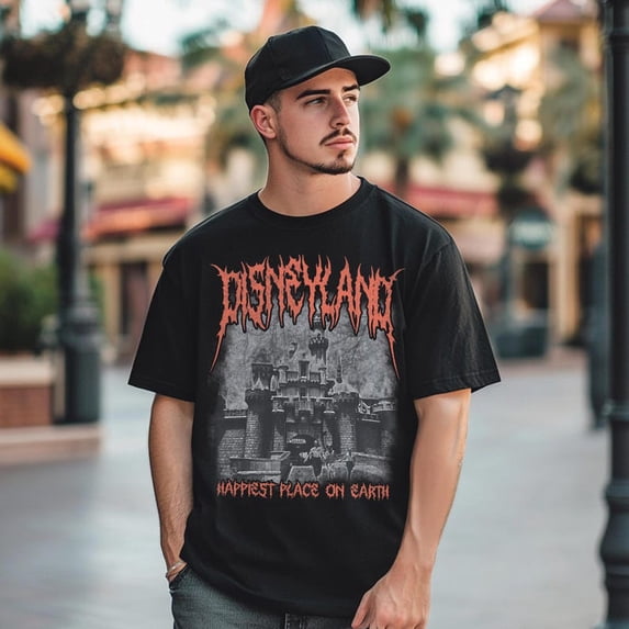 Goth Punk Metal Graphic Shirt Death Metal Halloween Style Dark Theme ...