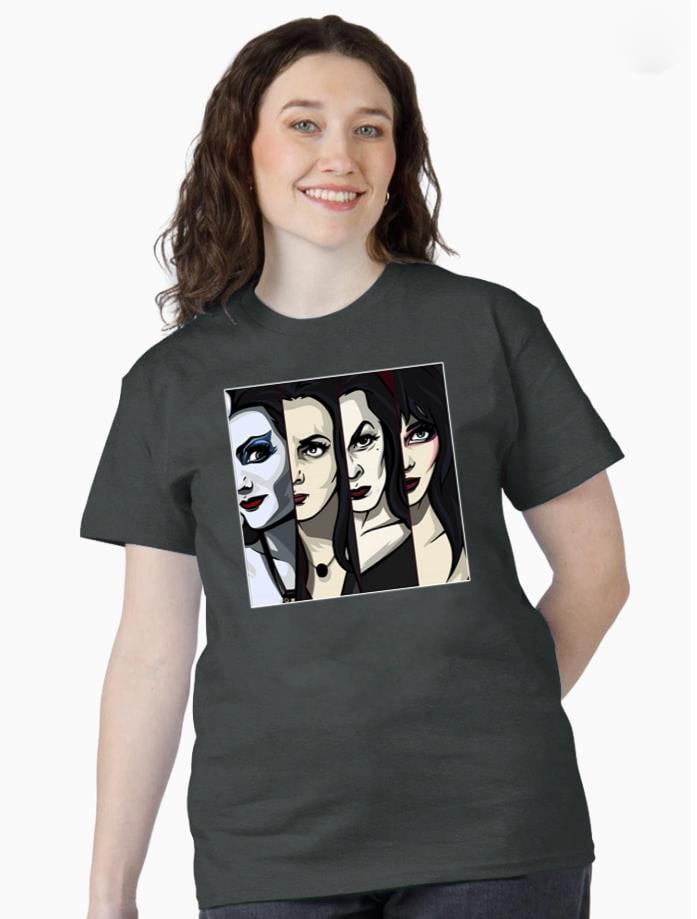 Goth Queens Darkness Lily Munster Morticia Vampira Elvira Horror Unisex ...
