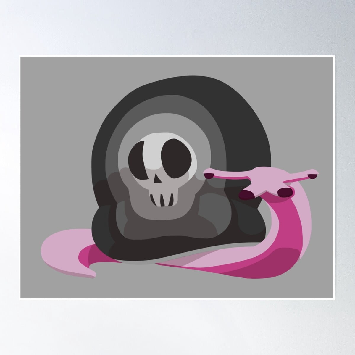Goth Snail Poster Wall Art, Modern Wall Decor For Living Room Bedroom ...