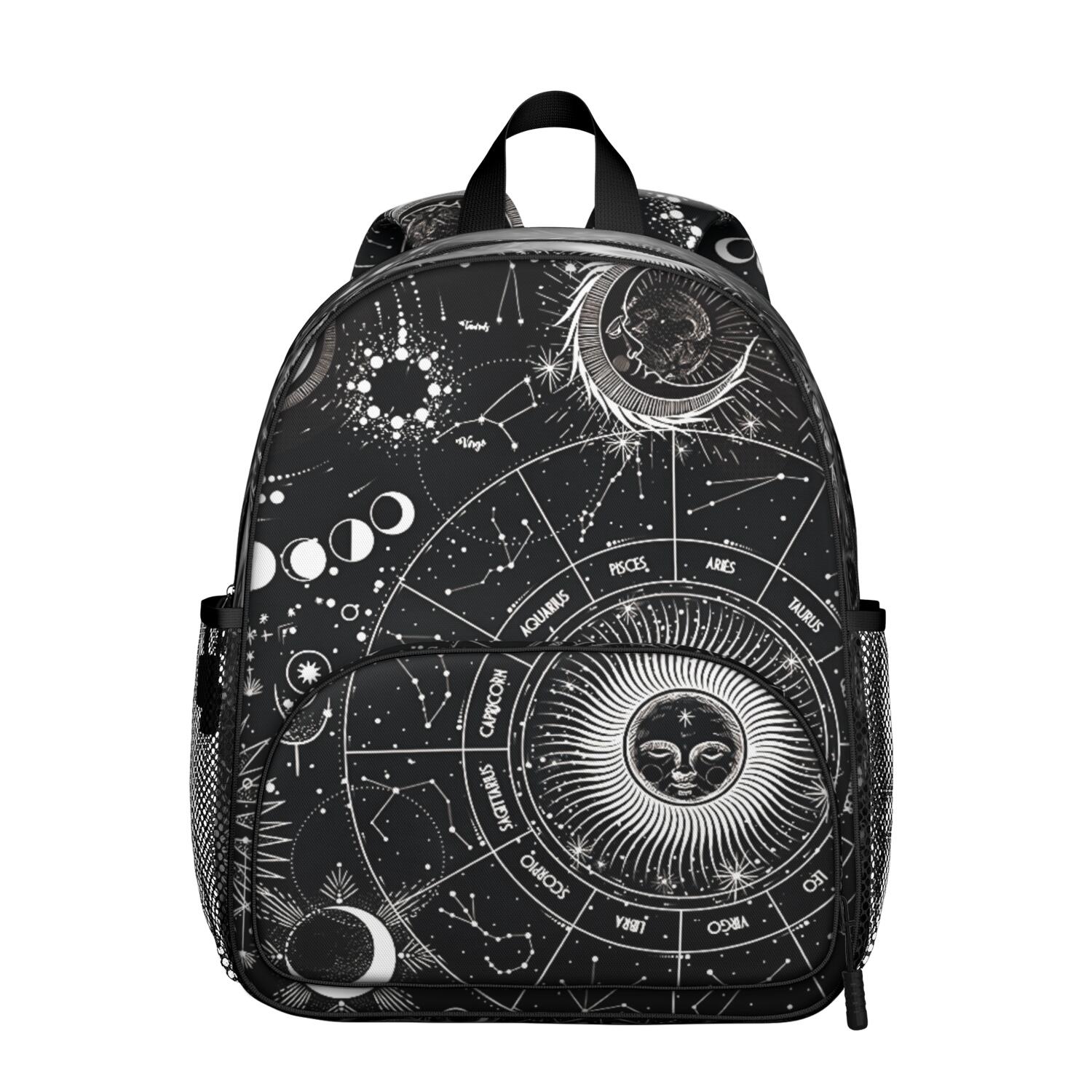 Goth Student Backpack – Gothic Moon And Starry Night Celestial Print ...