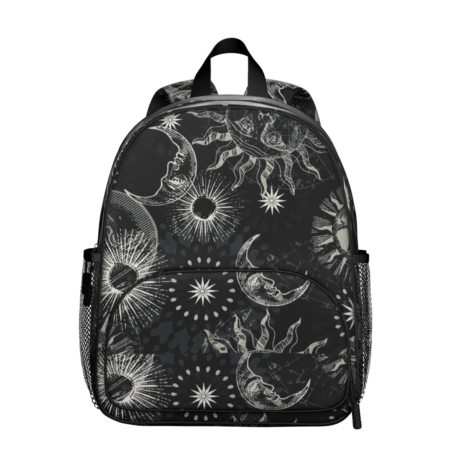 Goth Student Backpack – Gothic Moon And Starry Night Celestial Print ...