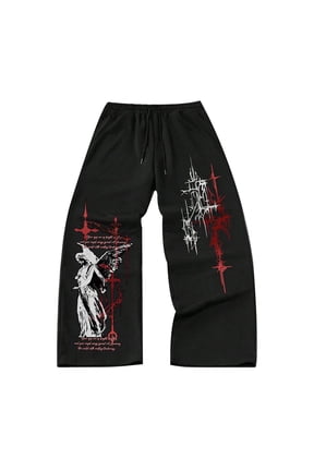 Shop Emo and Y2K Pants in Black and Wide Leg Styles at Walmart