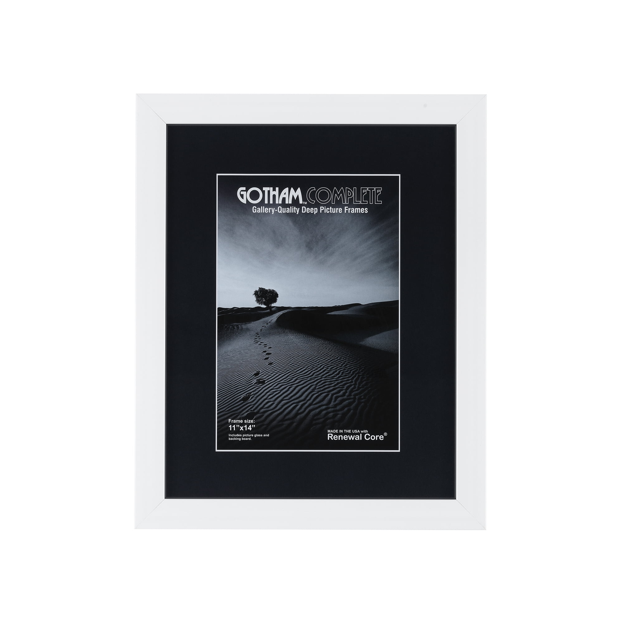 Gotham Deep Gallery Frames With Glass or Glazing & Backing - 4 Pack of ...