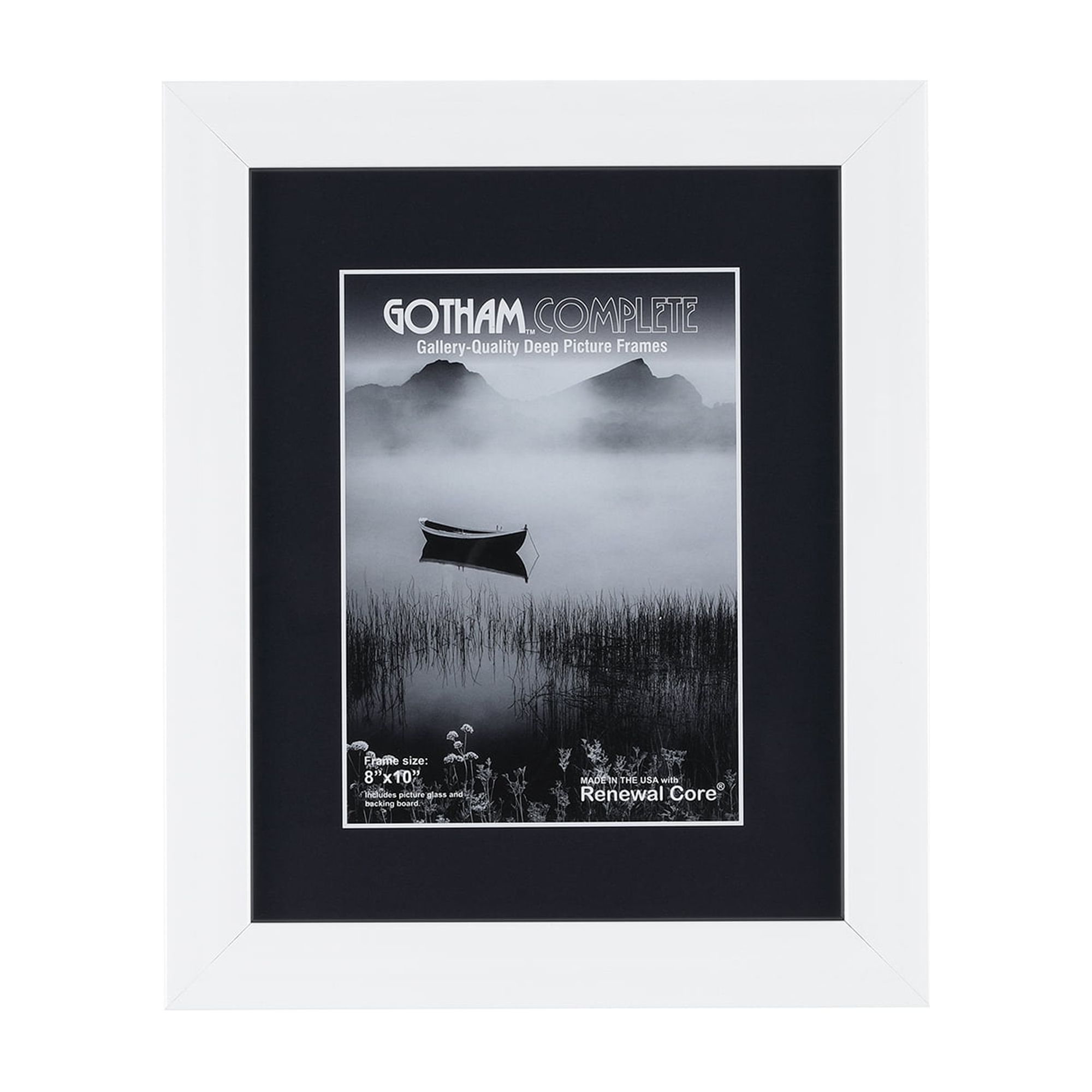 Gotham Deep Gallery Frames With Glass or Glazing & Backing - 4 Pack of ...