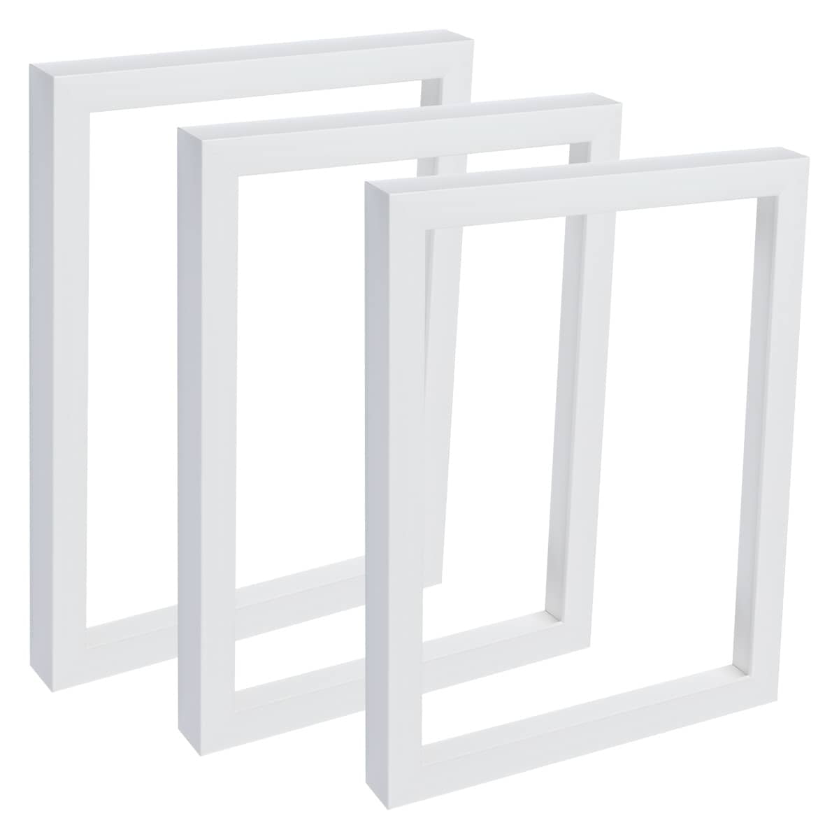 Gotham Deep Gallery Frames - White - 8x24" - 3 Pack - Professional ...