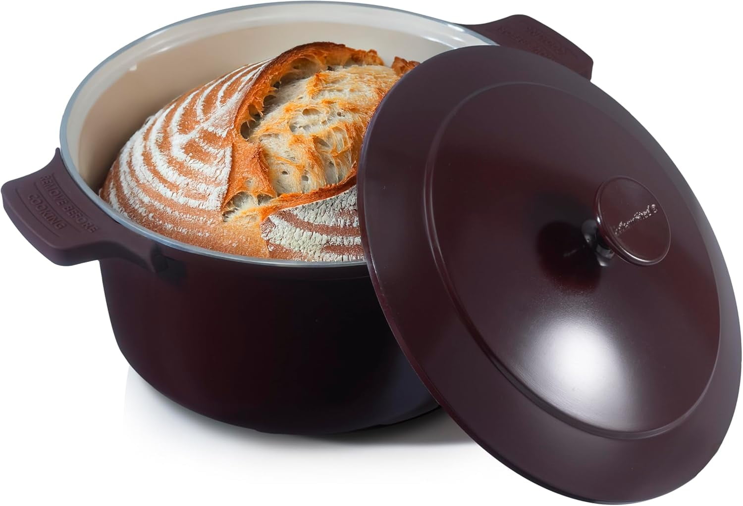 Gotham Steel 5 Qt Lightweight Ceramic Dutch Oven with Lid, Oven Safe ...