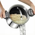Gotham Steel 8 Qt Stainless Steel Stock Pot Multipurpose Pasta Pot with ...