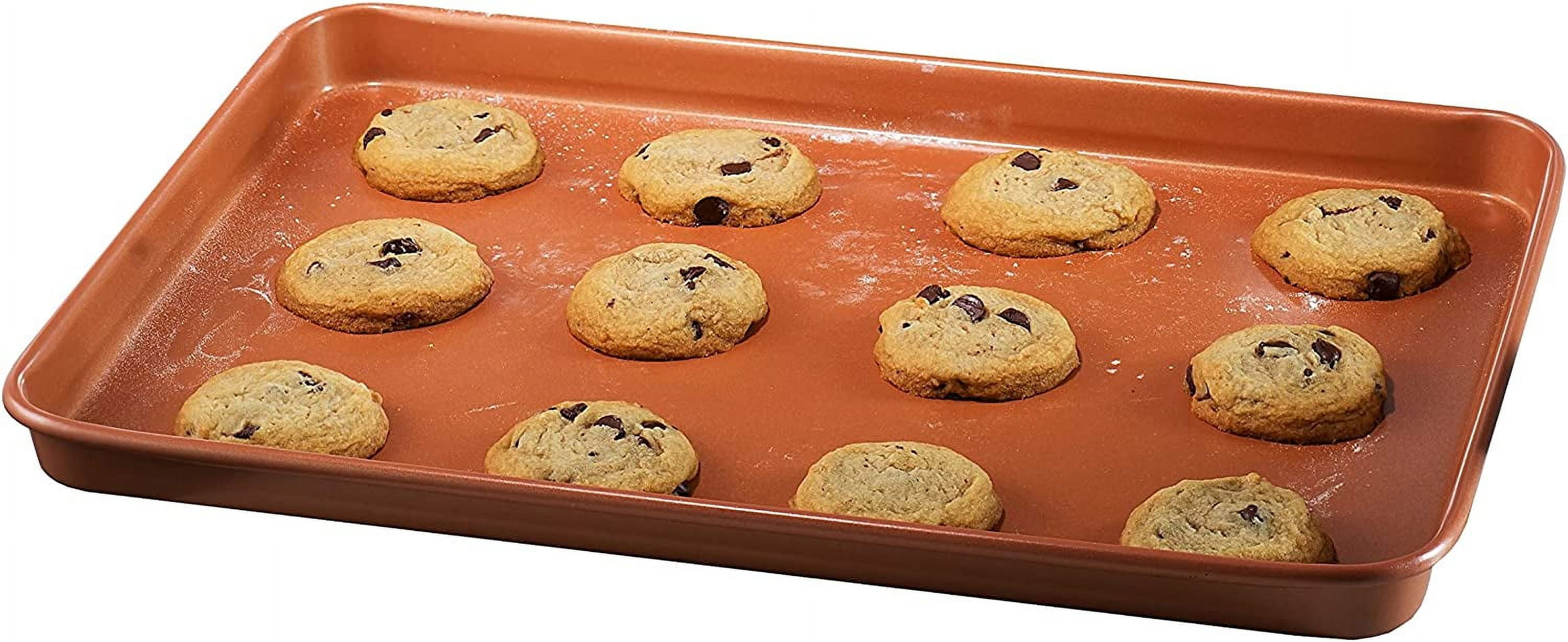 Gotham Steel Copper Nonstick Bakeware - Baking Pans, Cookie Sheets ...