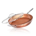 Gotham Steel, Non Stick Frying Pan, 14 Inch, Copper Hammered - Walmart.com