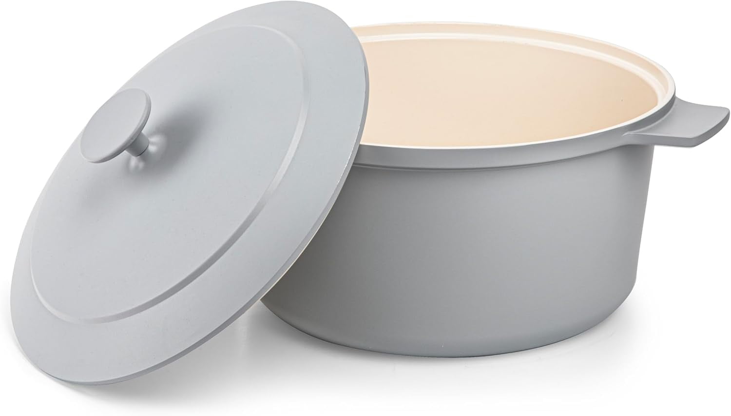 Gotham Steel Dutch Oven 5 Qt Pot With Lid Nonstick Ceramic Cooking Hot Pot Cast Aluminum ...