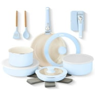 SereneLife 11 Piece Pots and Pans Non Stick Kitchenware Cookware Set ...