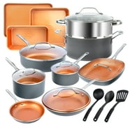 Brooklyn Steel Co. Venus Nonstick Aluminum 16-Pc. Cookware Set - Navy ...