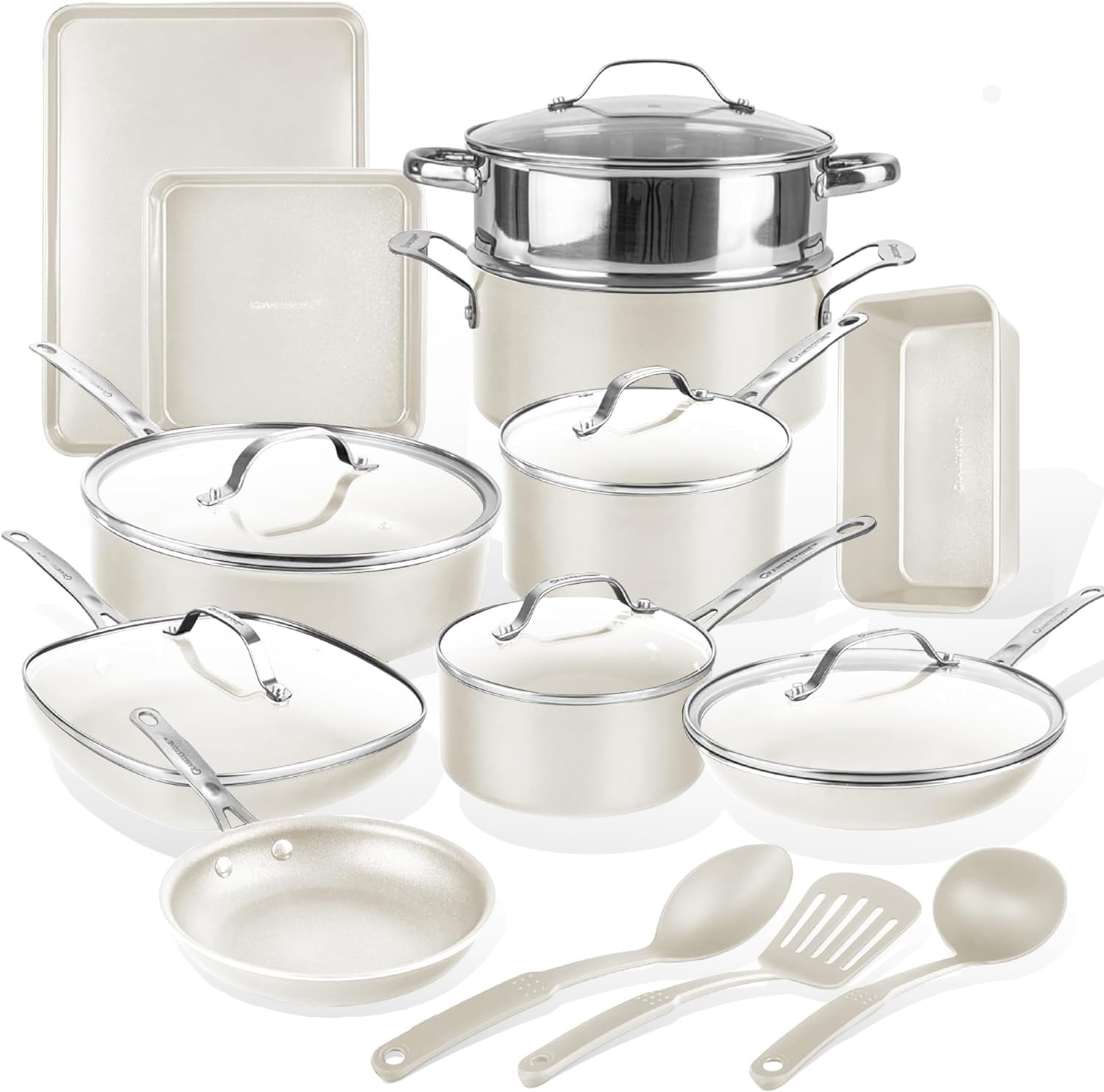 Kyocera Ceramic Coated 3pc Pan Set 8", 10", 12" - Walmart.com