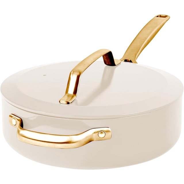 Gotham Steel Saute Pan with Lid 12 Inch Deep Frying Pan with Lid, Large ...