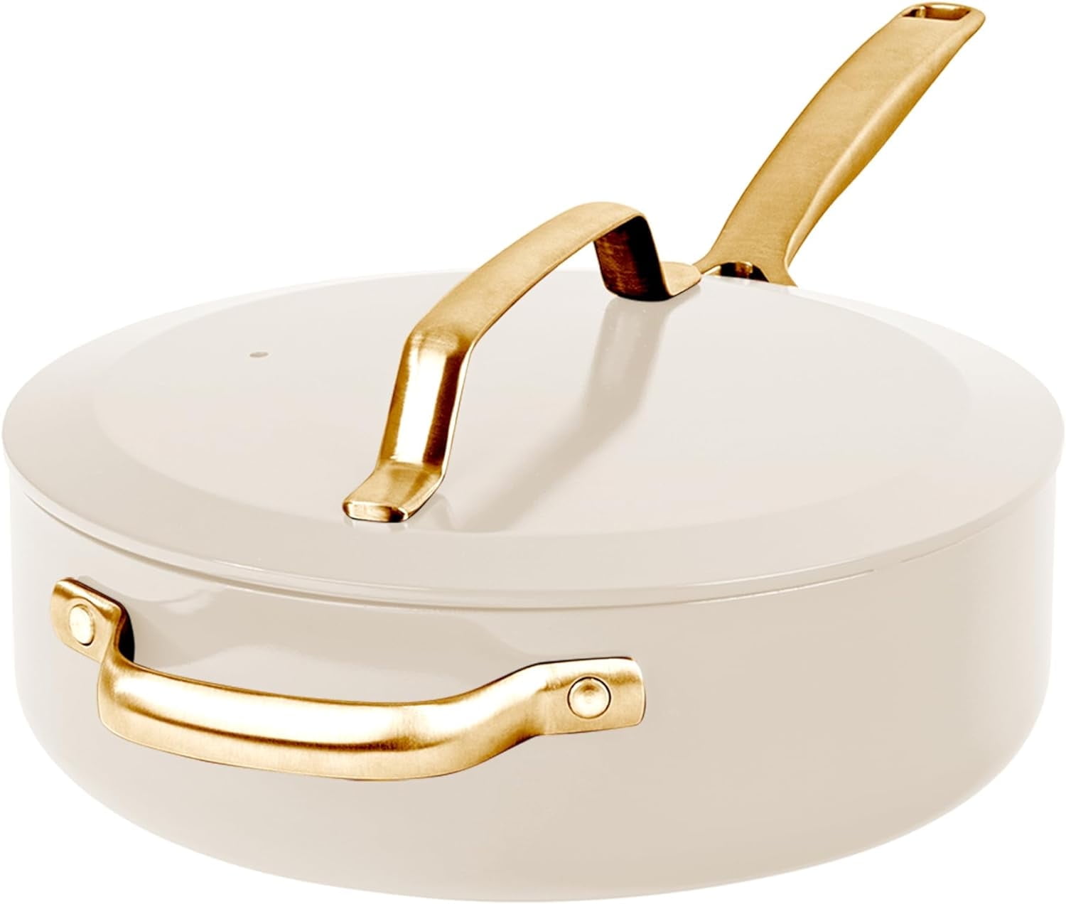 Gotham Steel Saute Pan with Lid 12 Inch Deep Frying Pan with Lid, Large ...