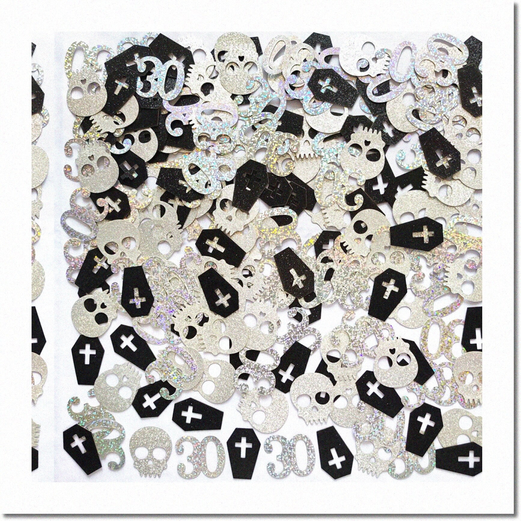 Gothic 30th Birthday Party: Coffin & Skull Confetti - Farewell to My ...