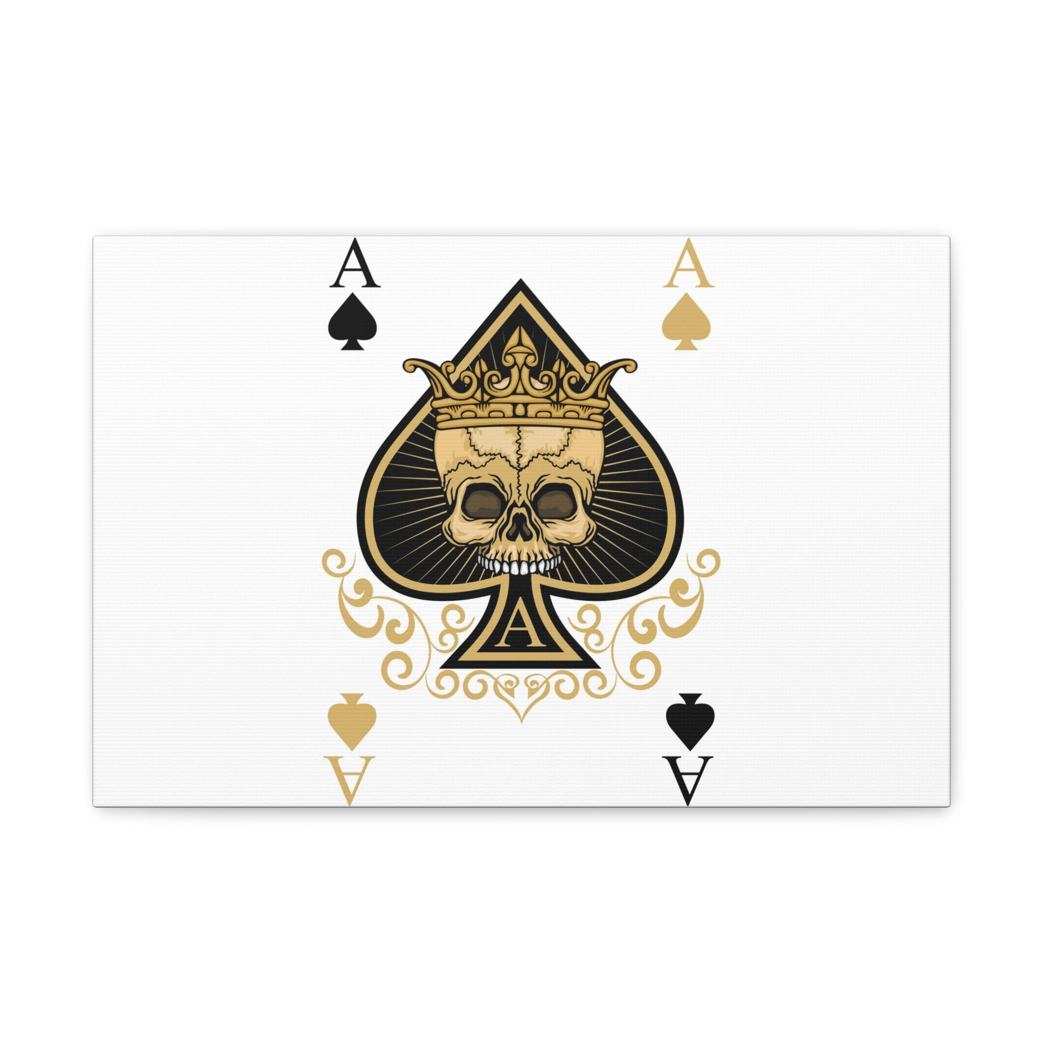 Gothic Ace Of Spades Playing Card Canvas Wall Art for Home Decor Ready ...