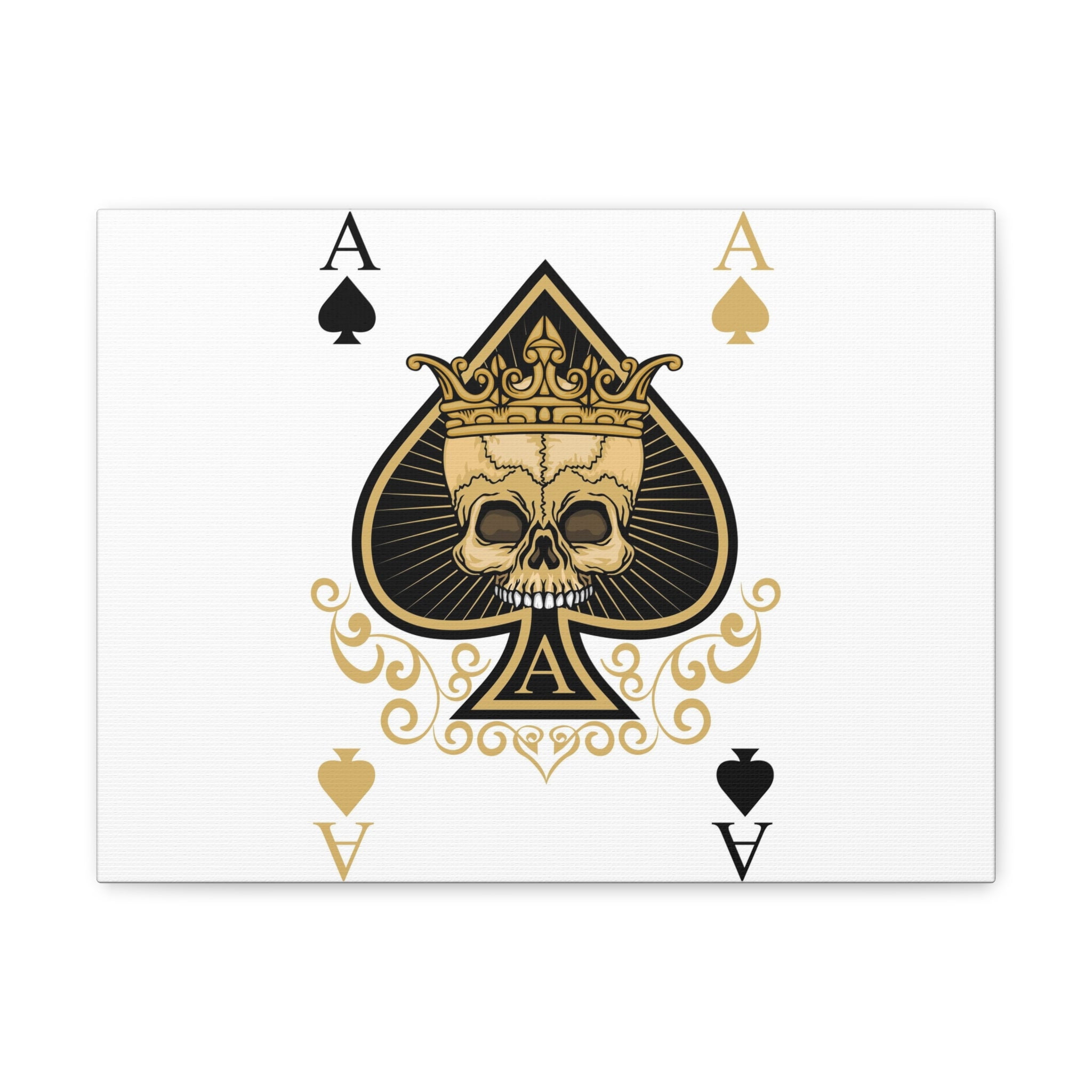 Gothic Ace Of Spades Playing Card Canvas Wall Art for Home Decor Ready ...