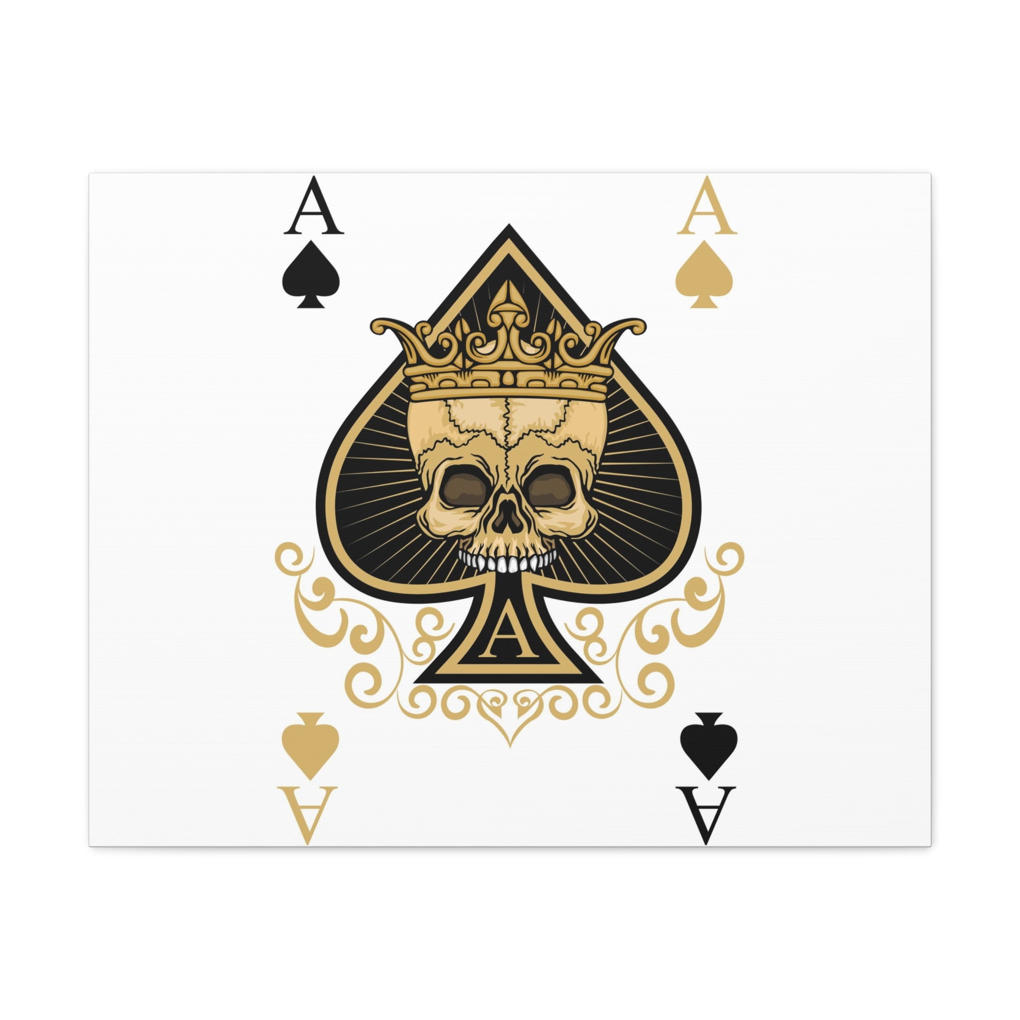 Gothic Ace Of Spades Playing Card Canvas Wall Art for Home Decor Ready ...