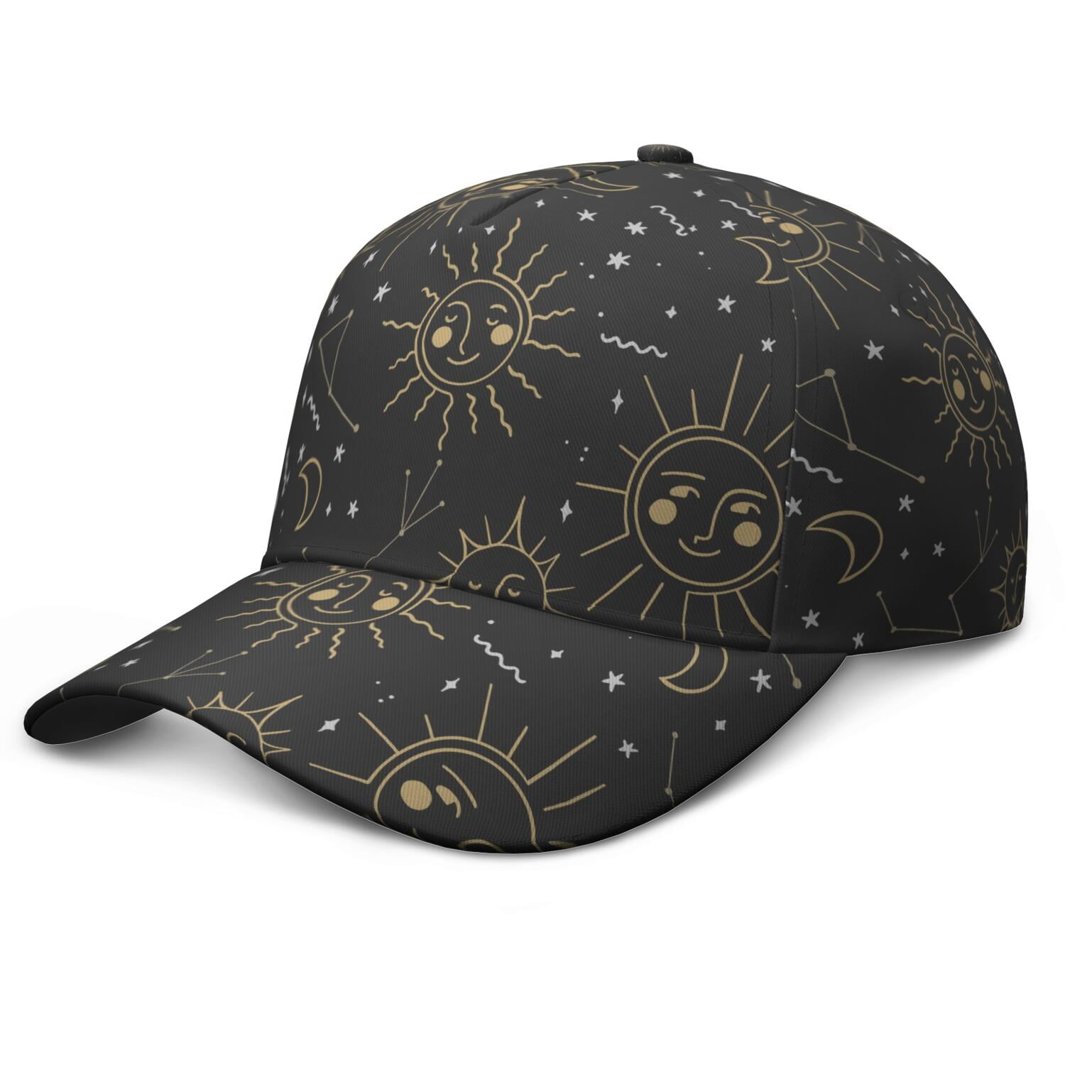 Gothic Aesthetic Baseball Cap - Witchy Astrology Starry Night Print ...