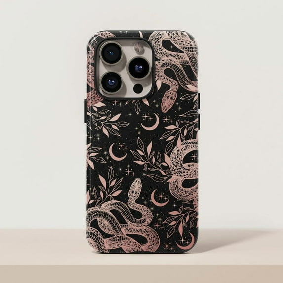 Gothic Aesthetic Witchy Snake with Celestial Moon Star Phone Case 11 12 ...