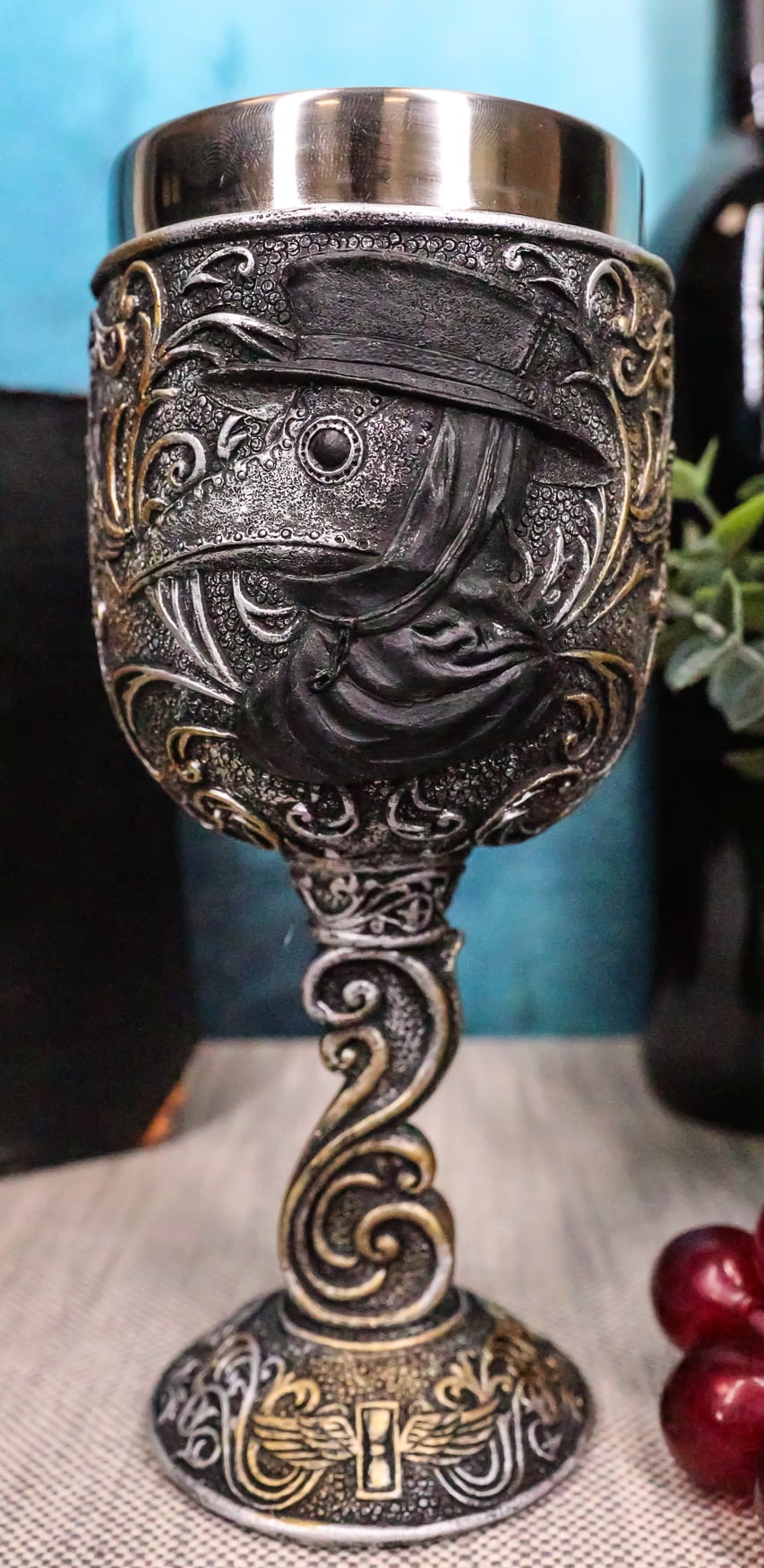 Gothic Alchemy Black Death Steampunk Plaque Doctor Edgar Poe Wine ...