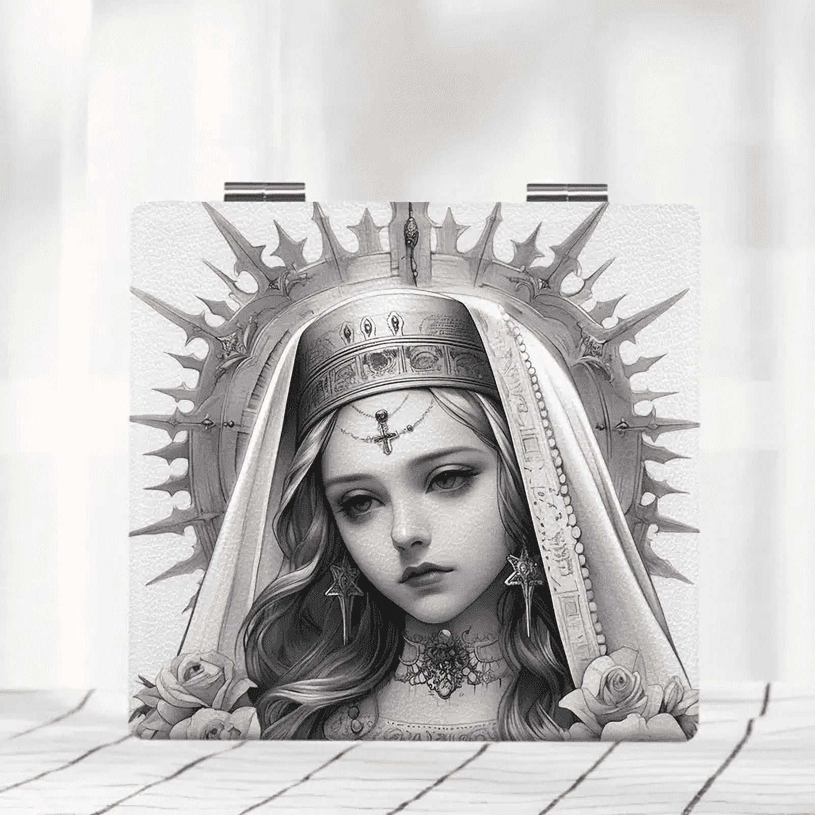 Gothic Angel, Madonna, Saint, Celestial Compact Portable Makeup Mirror ...