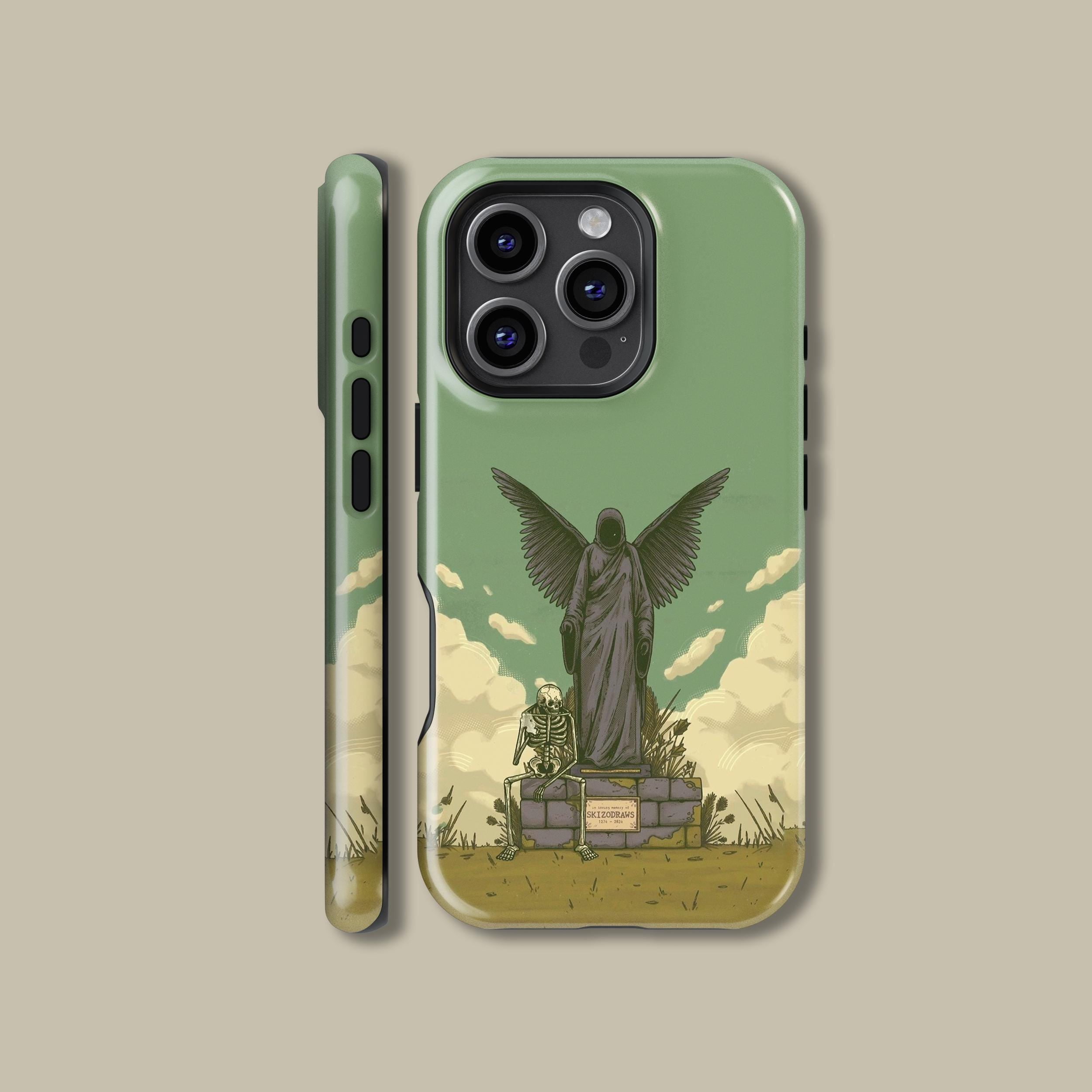 Gothic Angel Skeleton Case for iPhone Samsung Dark Art - Walmart.com