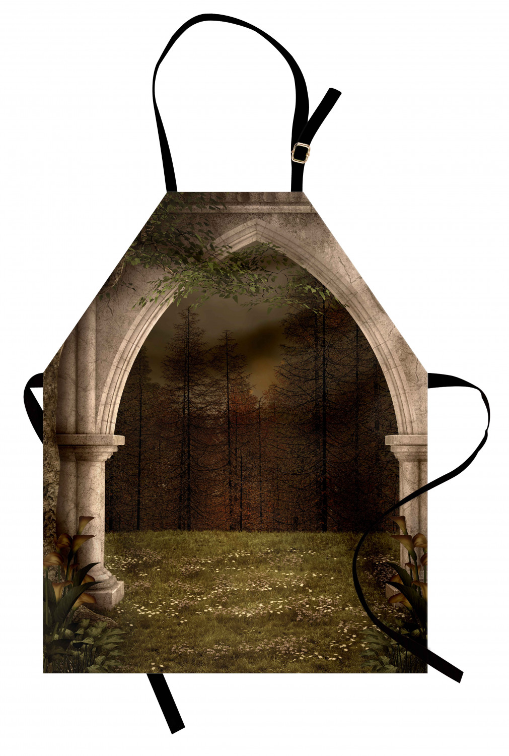 Gothic Apron Old Retro Arch in the Garden Renaissance Meadow Forest ...