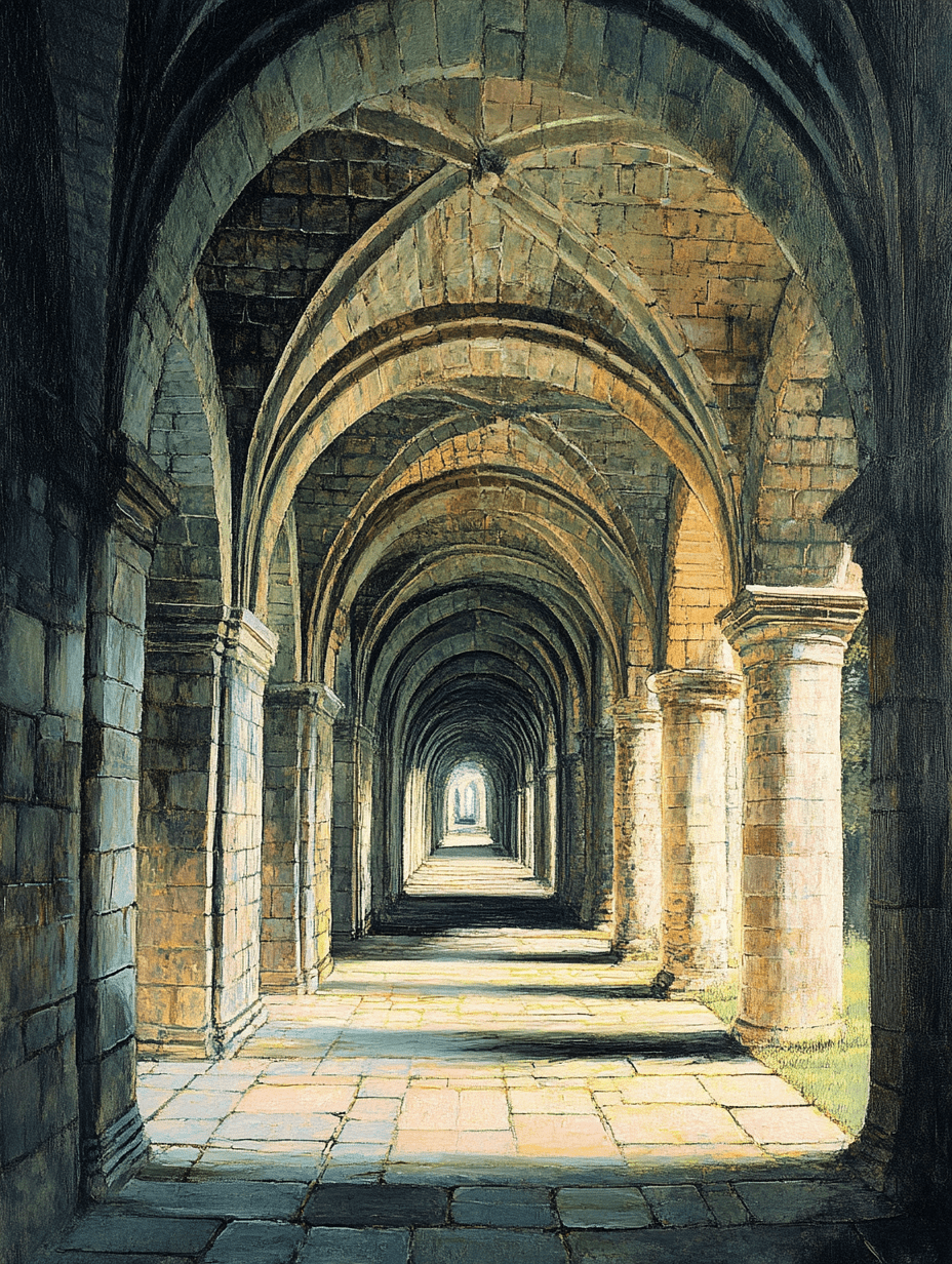 Gothic Archway Canvas Print/Wall Art，Suitable for Living Room，Office ...