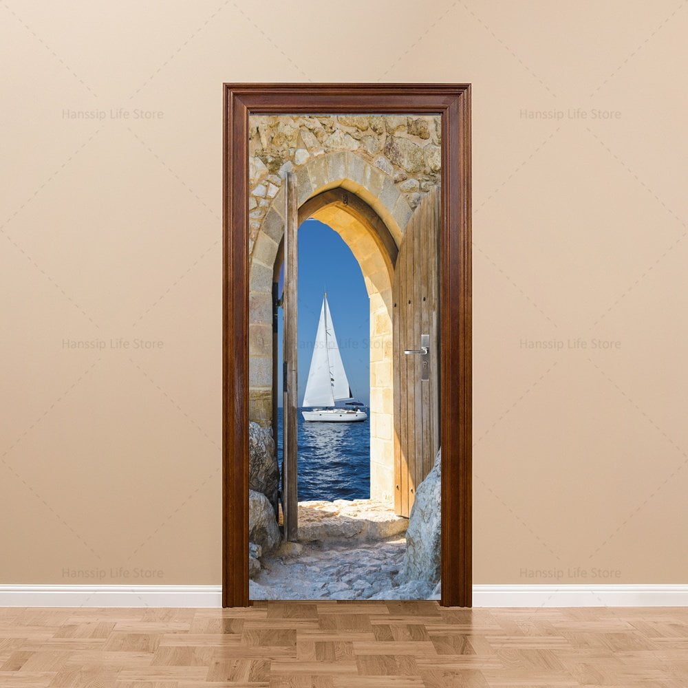 Gothic Art Door Stickers Home Decoration Poster PVC Waterproof Self ...