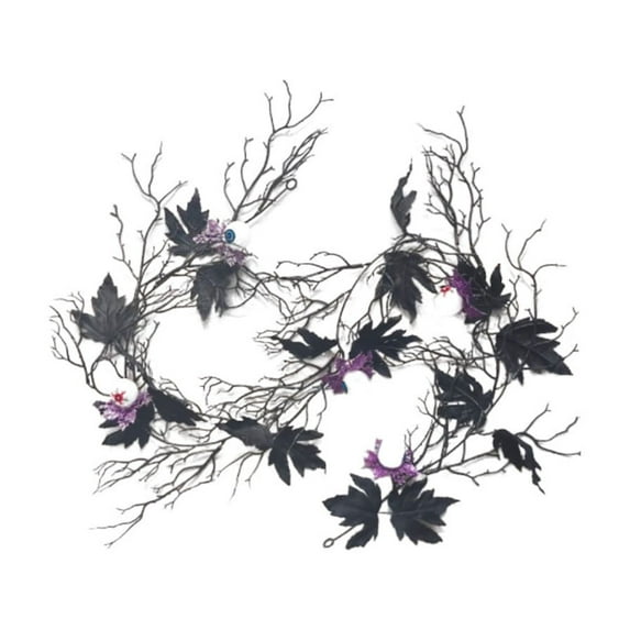 Gothic Artificial Botanical Garland Purple Flower Eyeball Simulation ...