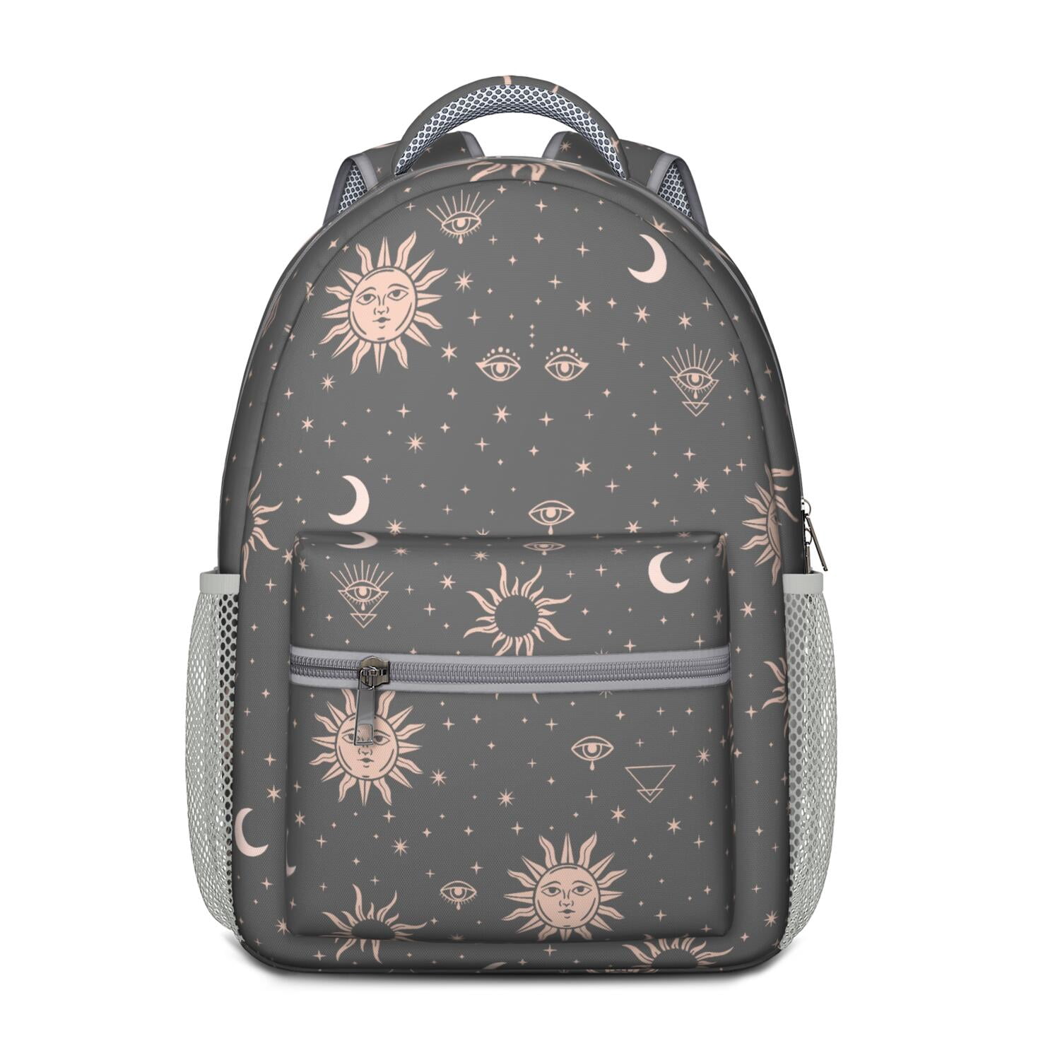 Gothic Astrology School Backpack – Celestial Moon & Stars with Witchy ...