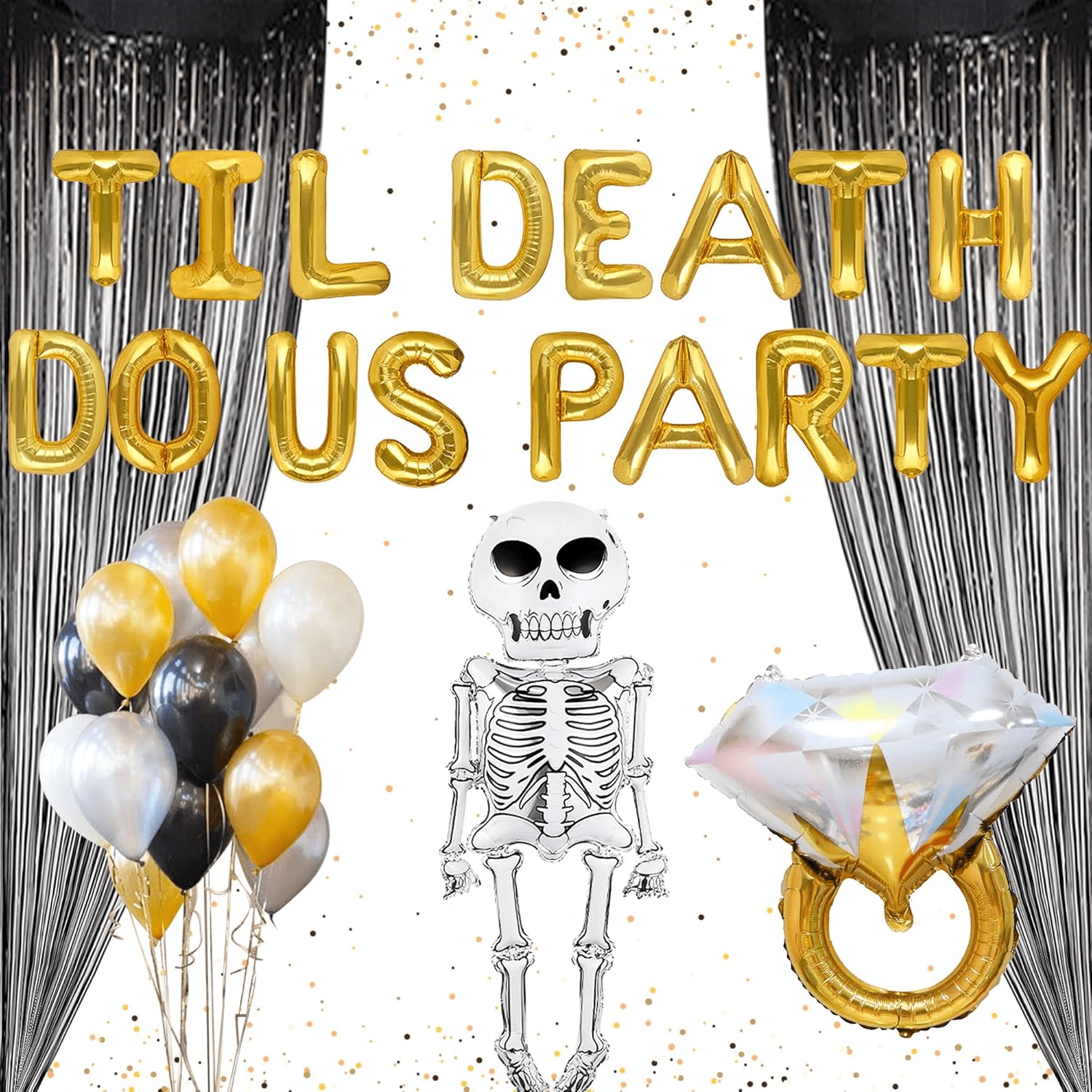 Gothic Bachelorette Party Decoration Til Death Do Us Party Decoration ...