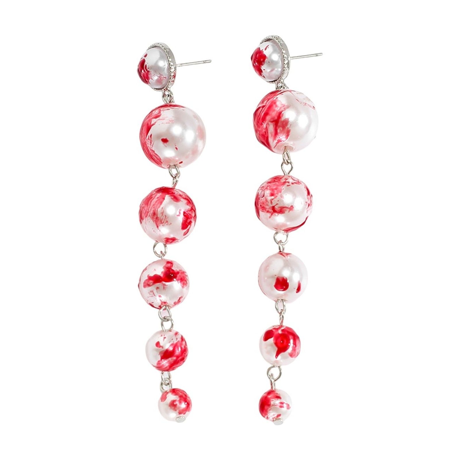 Gothic Blood Pearl Necklace Dripping Bloody Choker Halloween Vampire ...