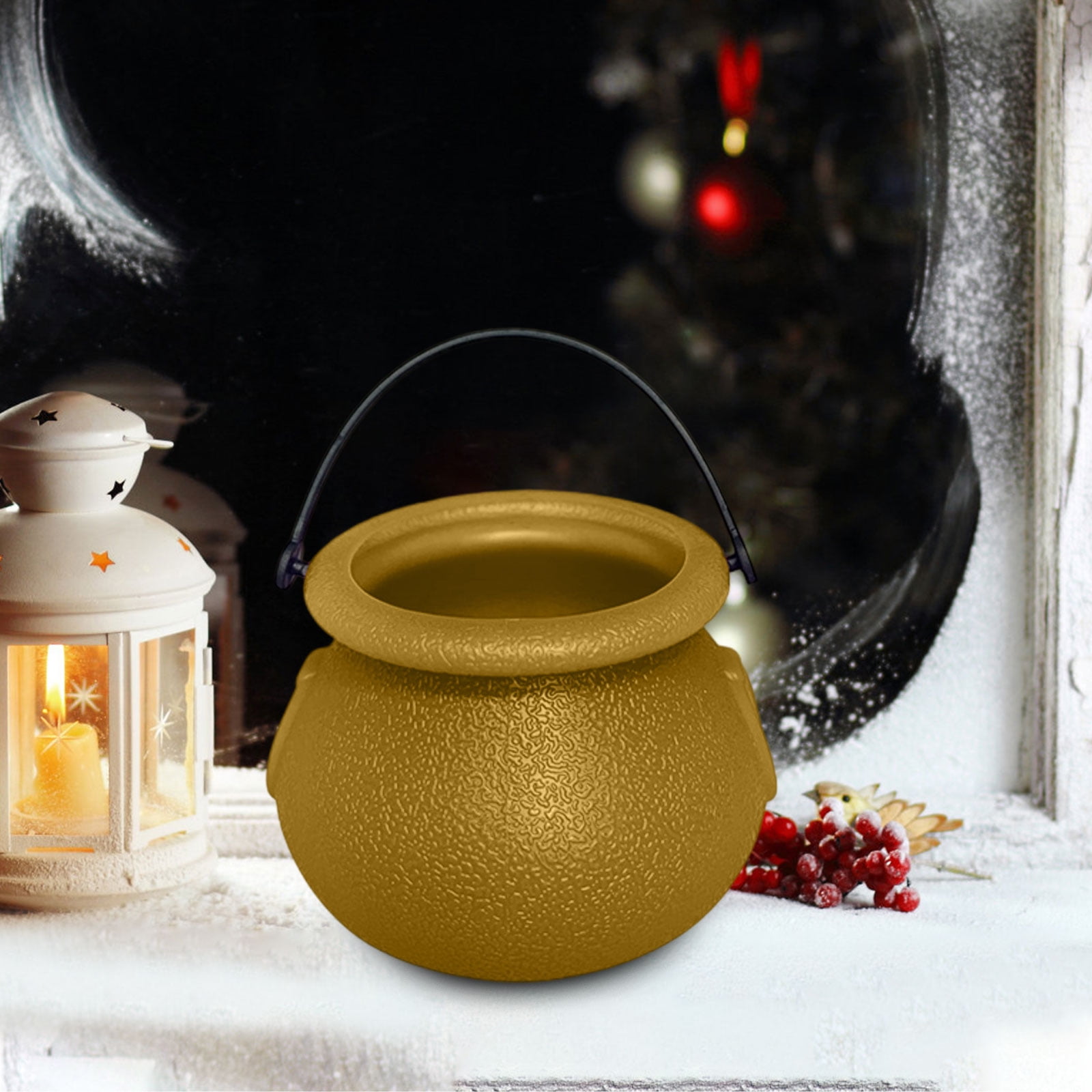 Gothic Broom Rider Resin Decor – 6” Witch Statue, Ideal for Halloween ...