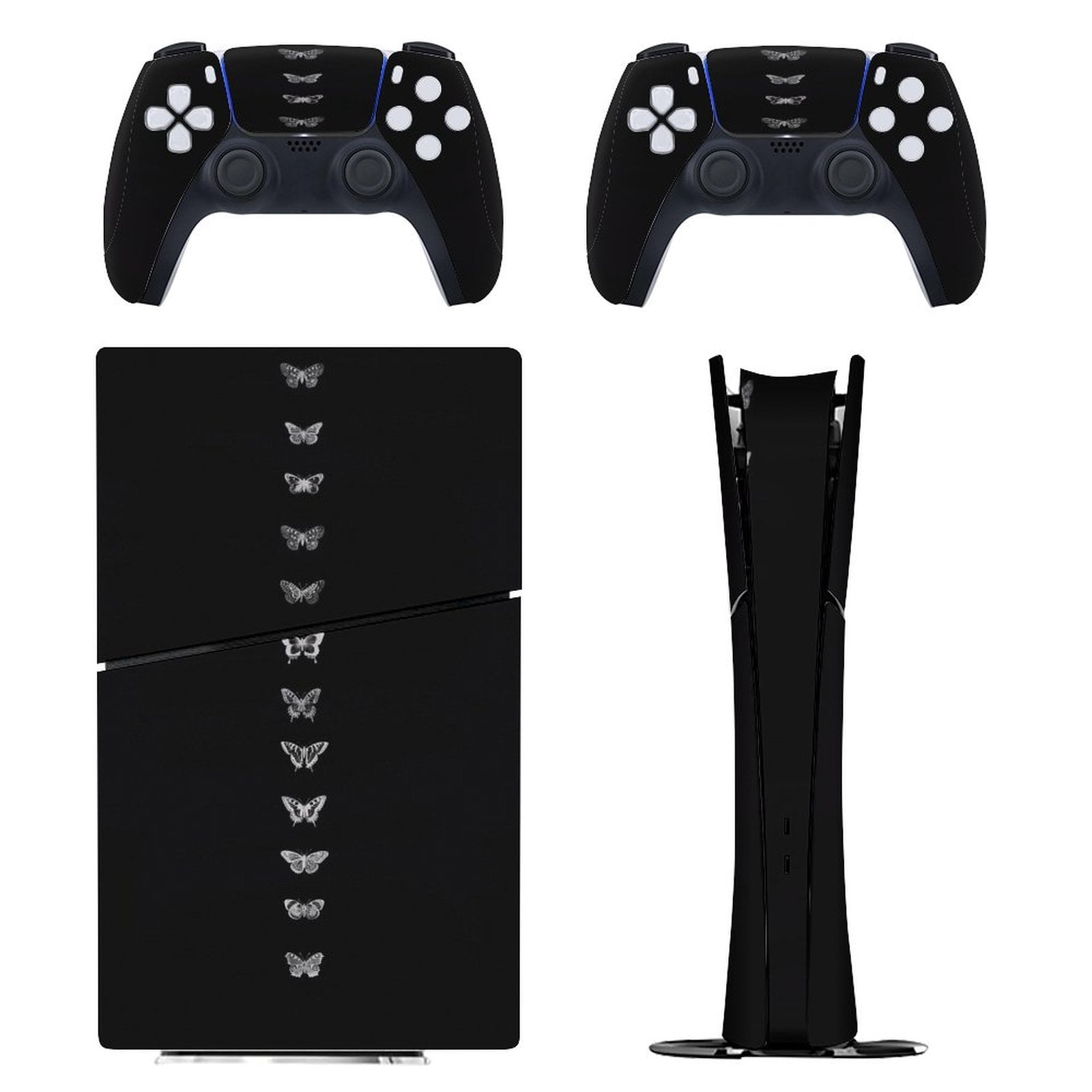 Gothic Butterfly PS5/PS5 Slim Digital Disc Skin Sticker For Console And Controller Skins ...