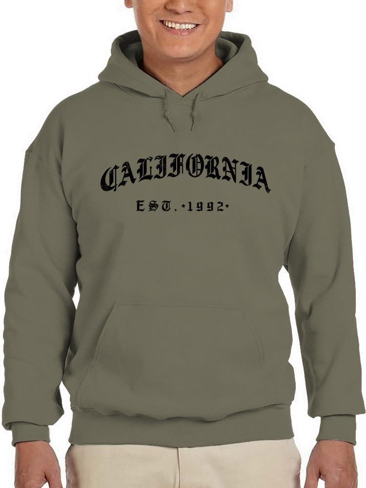 Gothic California 1992 Banner Hoodie Men -Image by Shutterstock, Male ...