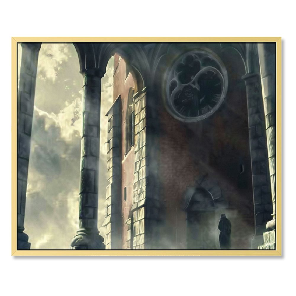 Gothic Castle Background Vintage Castle Background Retro Arch Column ...
