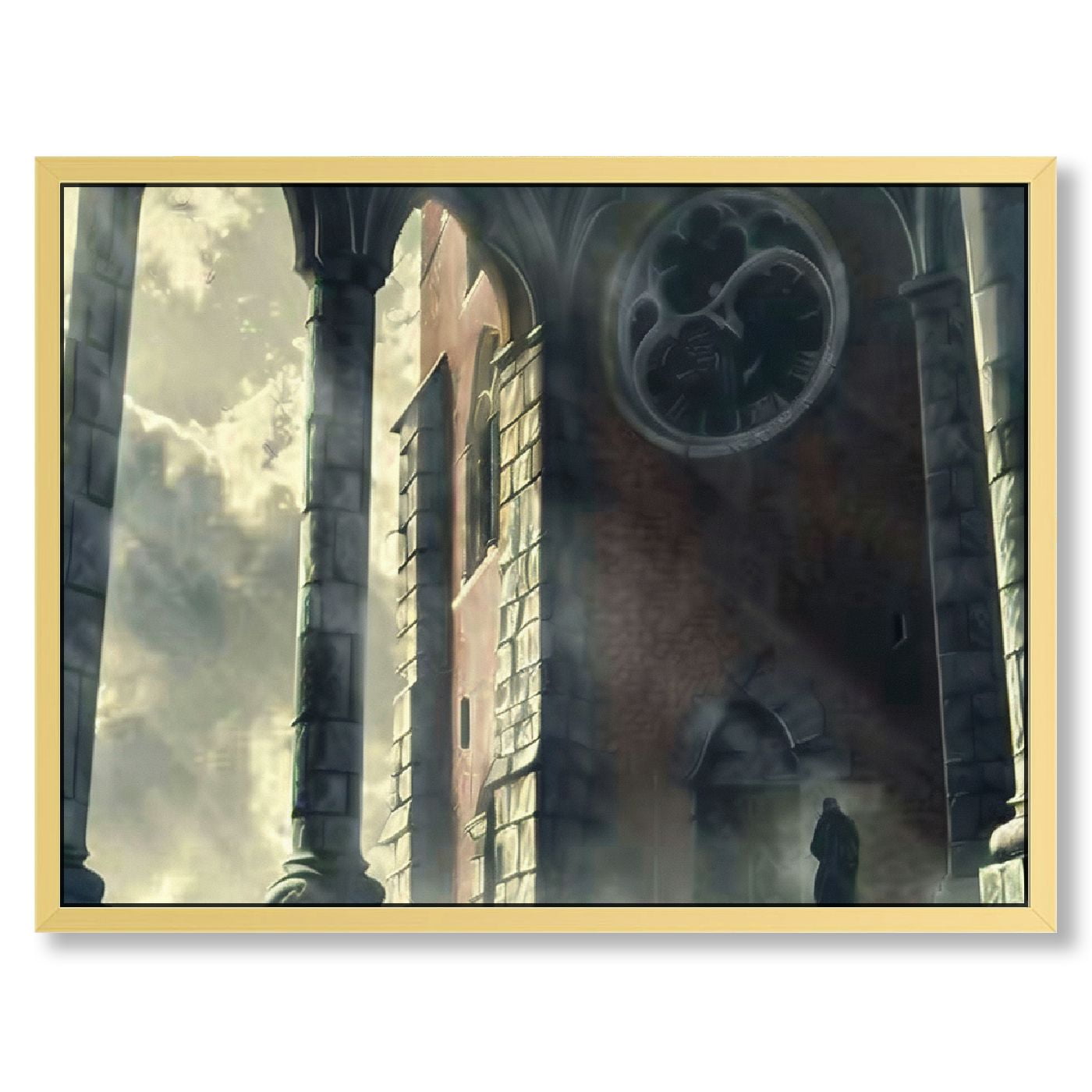 Gothic Castle Background Vintage Castle Background Retro Arch Column ...