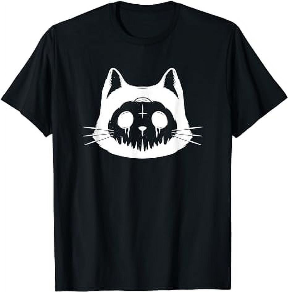Gothic Cat Black Witchcraft Tattoo Magic Occult Boho Cats T-Shirt ...