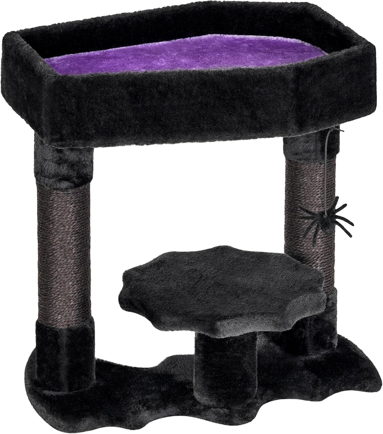 Gothic Cat Tree with Coffin Bed, Goth Cat Tower for Indoor Cats with ...