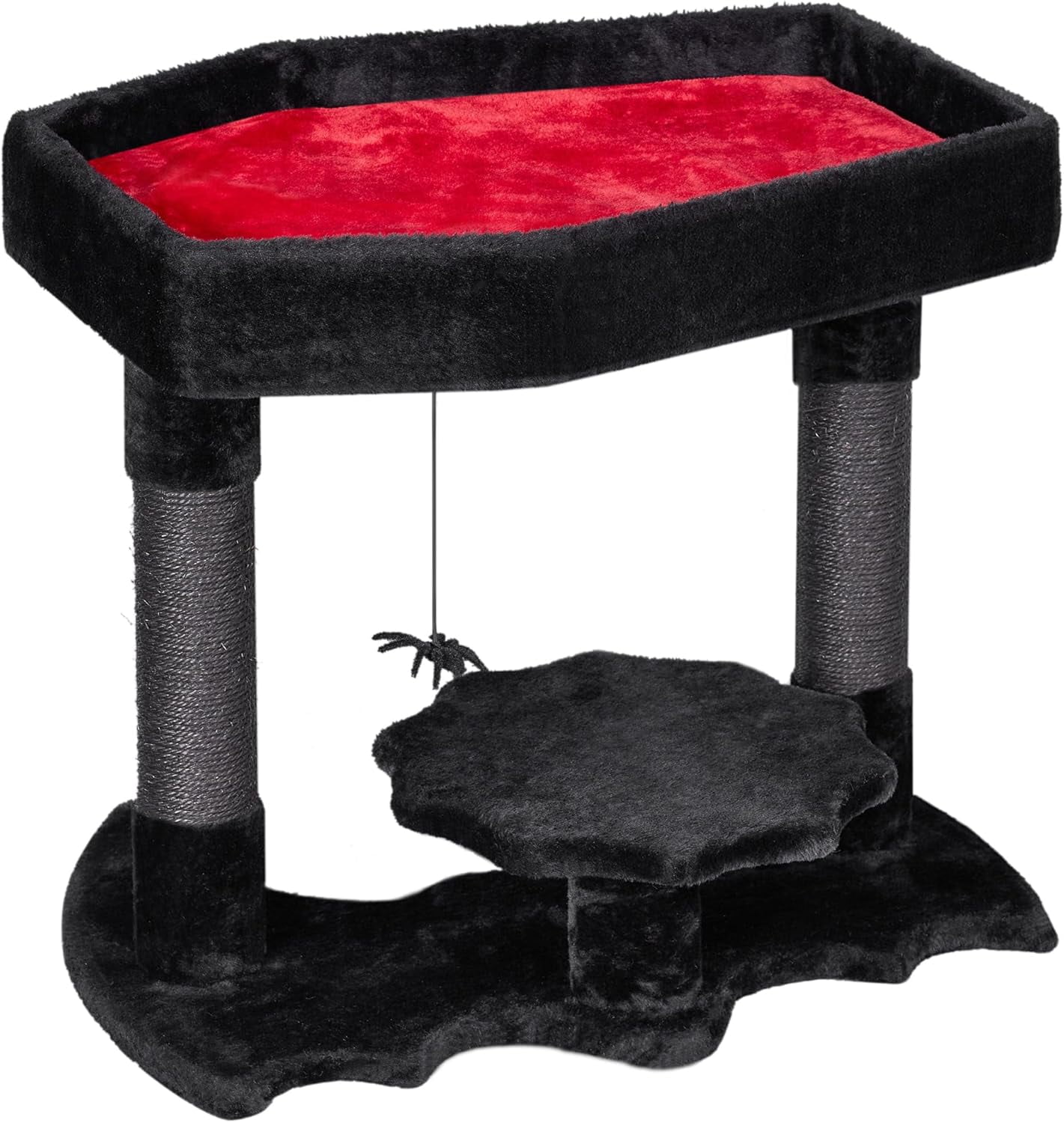Gothic Cat Tree with Coffin Bed Gothic Cat Tower for Indoor Pet Goth ...