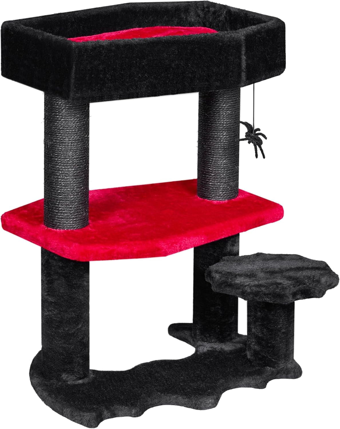 Gothic Cat Tree with Coffin Cat Bed Goth Cat Tower Coffin Cat Tree with ...
