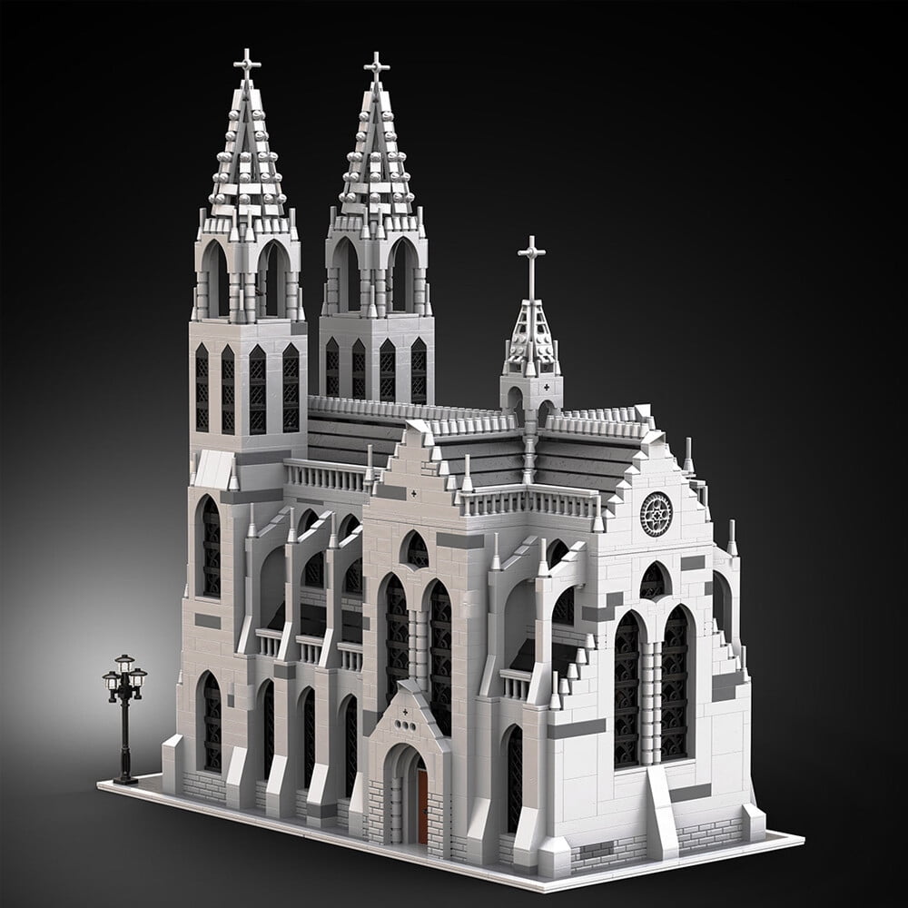 Gothic Cathedral Modular Building Blocks Set City MOC DIY Model Bricks ...