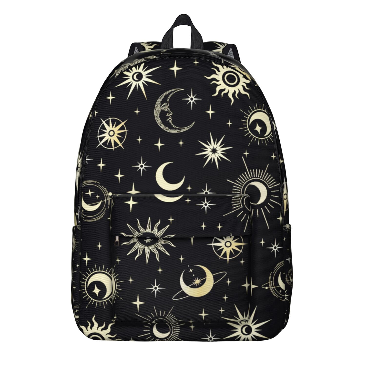 Gothic Celestial Backpack, Waterproof School Bag with Dark Moon and ...
