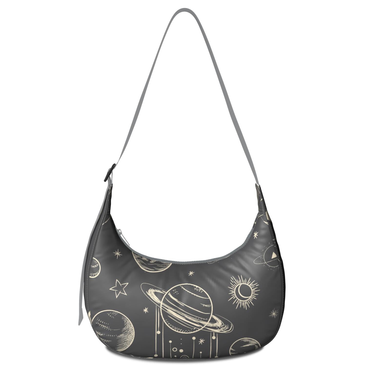 Gothic Celestial Crossbody Bag, Sun and Moon Astrology Print, Starry ...
